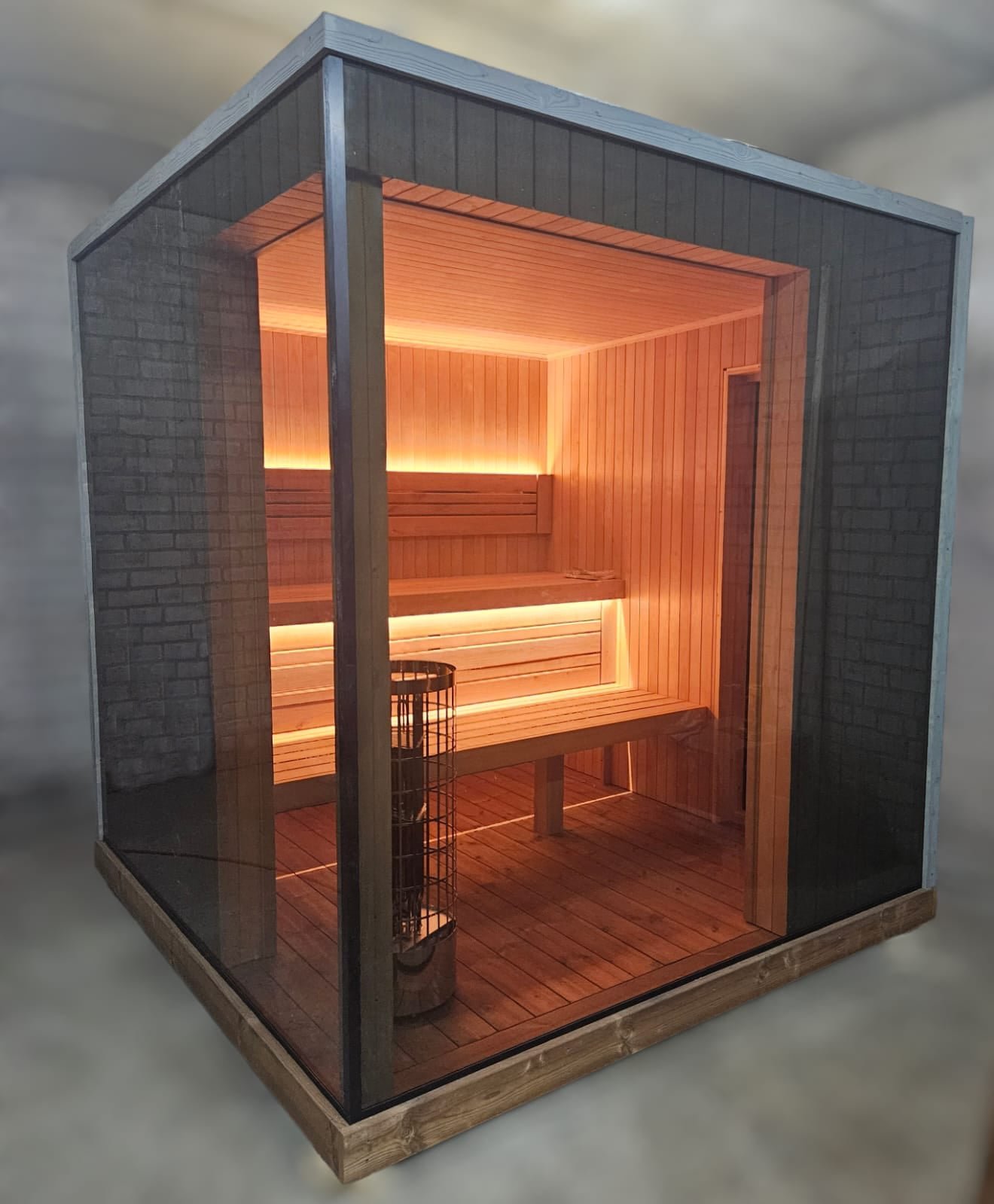 Glass cube sauna - FOREST SPA