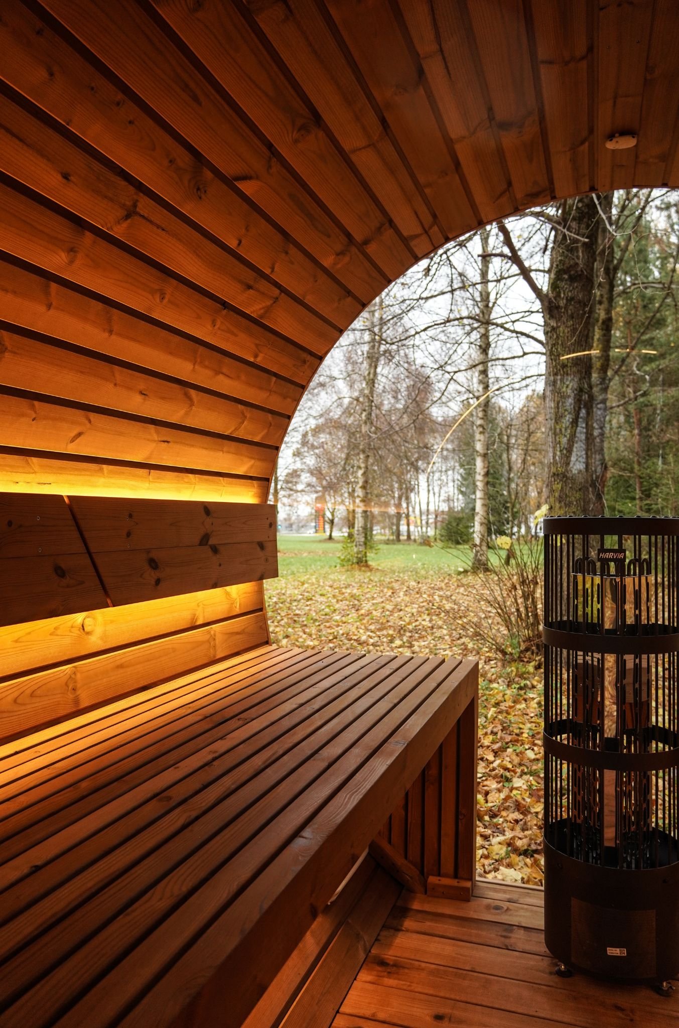 Sauna baril rond Lumina 2,6 m - FOREST SPA