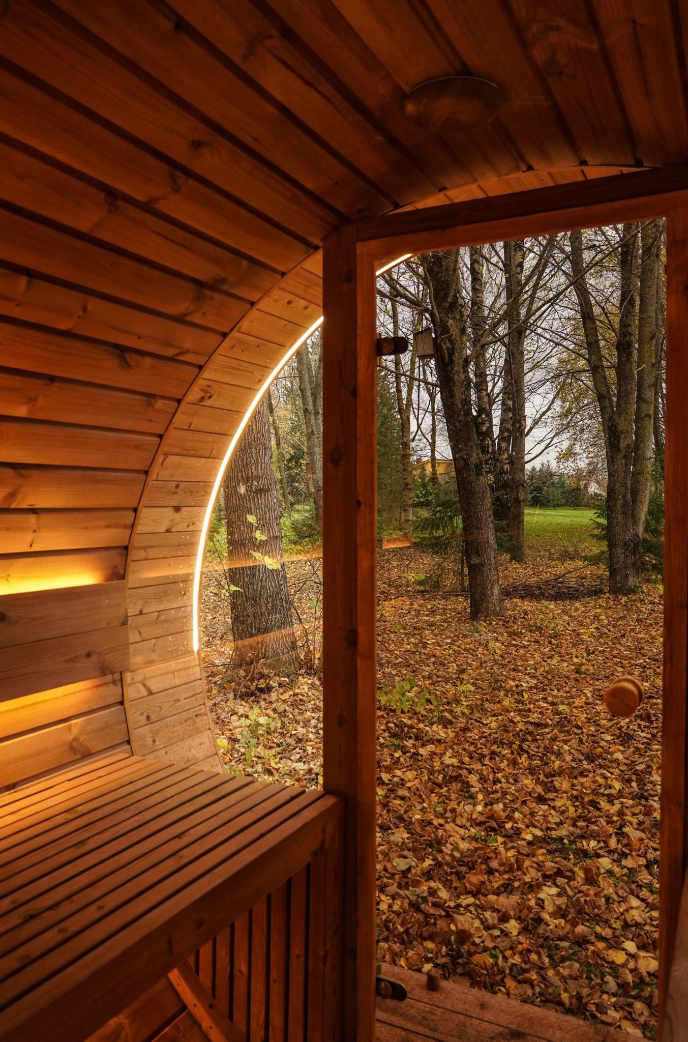 Sauna baril rond Lumina 2,6 m - FOREST SPA