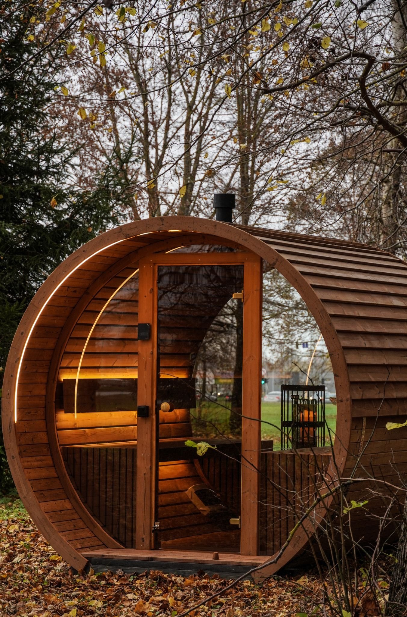Sauna baril rond Lumina 2,6 m - FOREST SPA