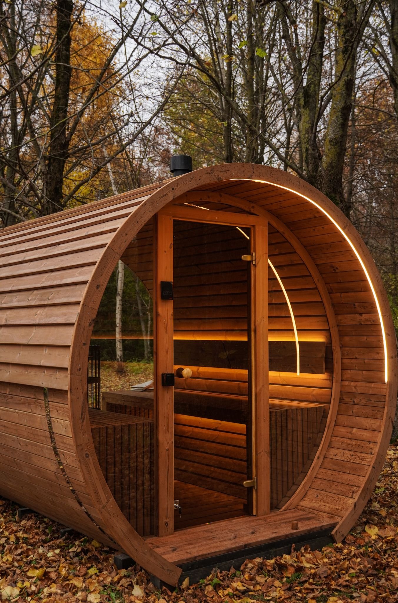 Sauna baril rond Lumina 2,6 m - FOREST SPA