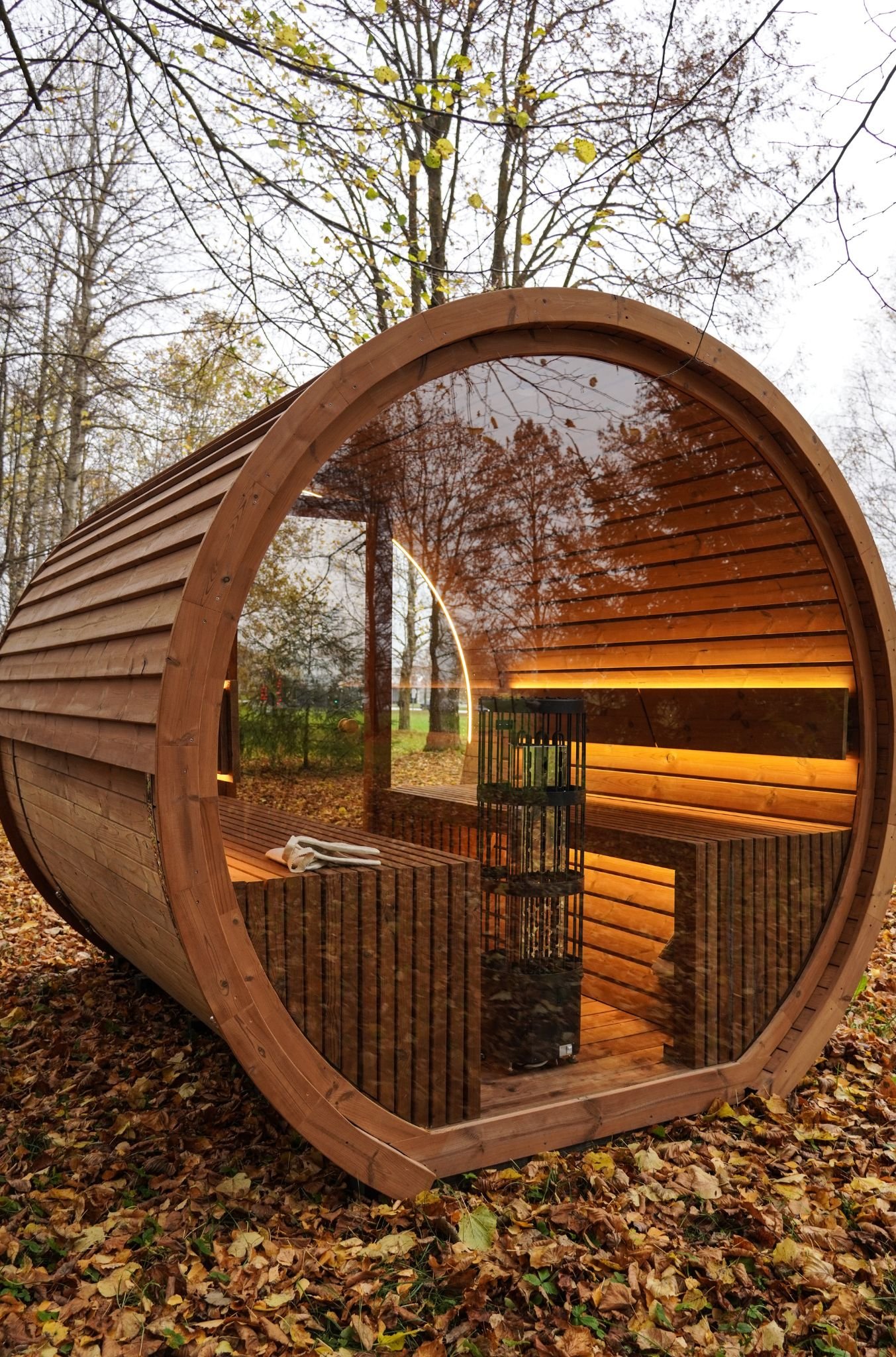 Sauna baril rond Lumina 2,6 m - FOREST SPA